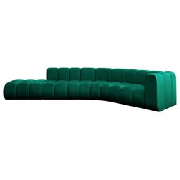 ECKSOFA modulares Sofa Tilmo-L1 - 399x194x70 cm Gr&uuml;n