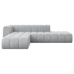 ECKSOFA modulares Sofa Zuvon-L1 - 296x177x70 cm Grau