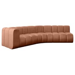 ECKSOFA modulares Sofa Karex-L1 - 308x194x70 cm Apricot