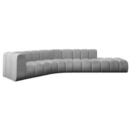 ECKSOFA modulares Sofa Tilmo-L1 - 399x194x70 cm Grau
