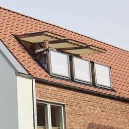Velux GDL Cabrio Holz/Kiefer ENERGIE PLUS Dachfenster, 78x252 cm (MK19)