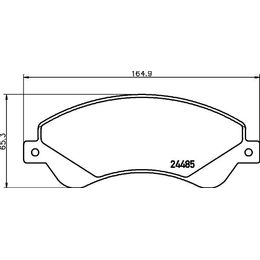 DON Bremsbelagsatz, Scheibenbremse pcp1637 f&uuml;r Ford