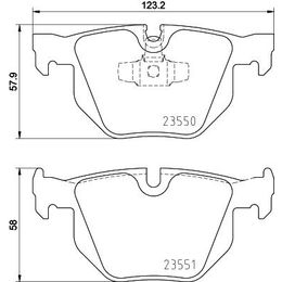DON Bremsbelagsatz, Scheibenbremse pcp1324 f&uuml;r BMW