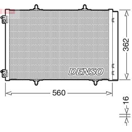 DENSO Kondensator, Klimaanlage dcn07061 f&uuml;r Citro&euml;n