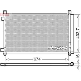 DENSO Kondensator, Klimaanlage dcn46036 f&uuml;r NISSAN
