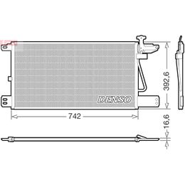 DENSO Kondensator, Klimaanlage dcn99050