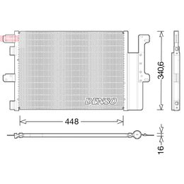 DENSO Kondensator, Klimaanlage dcn12102 f&uuml;r Iveco