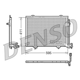 DENSO Kondensator, Klimaanlage dcn17011 f&uuml;r Mercedes