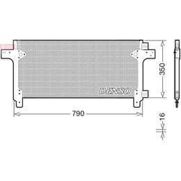 DENSO Kondensator, Klimaanlage dcn99063 f&uuml;r MAN