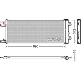 DENSO Kondensator, Klimaanlage dcn99071 f&uuml;r DAF