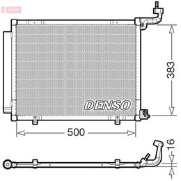 DENSO Kondensator, Klimaanlage dcn10058 f&uuml;r Ford