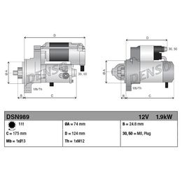 DENSO Starter dsn989 f&uuml;r TOYOTA