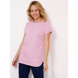 WITT Damen Longshirt mit Taschen, ros&eacute;, Gr&ouml;&szlig;e 50