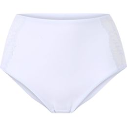 w&auml;schepur Damen H&uuml;ftslip mit Spitzen-Einsatz seitlich wei&szlig;, Gr&ouml;&szlig;e 44/46