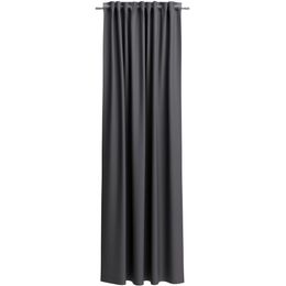 Neutex for you! Verdunkelungsvorhang NEUTEX FOR YOU "INSULA", grau (dunkelgrau), Gardinen, 185cm, Multifunktionsband, 140cm, Polyester, Uni-Dimout f&uuml;r starke Verdunklung, nach Ma&szlig;, B:140cm H:185cm