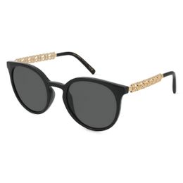 Dolce & Gabbana Dolce&Gabbana 0DG6189U | Damen-Sonnenbrille | Fassung: Vollrand, Panto, Kunststoff, Schwarz | Glasfarbe: Grau