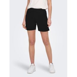 Jacqueline de Yong Shorts JDY "JDYLOUISVILLE CATIA SHORTS JRS NOOS", Damen, Gr. S (36), N-Gr, schwarz, Web, Obermaterial: 95% Polyester, 5% Elasthan, loose fit ca. Mitte Oberschenkel, Hosen Shorts