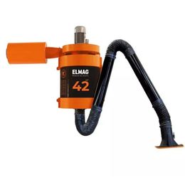 ELMAG Absauganlage, MaxiFil, station&auml;r Absaugarm &Oslash; 150mm/3m in Rohrausf&uuml;hrung