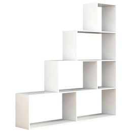 Mid.you Regal Dubila, Wei&szlig;, Holzwerkstoff, 155x163x29 cm, stehend, Wohnzimmer, Regale, B&uuml;cherregale