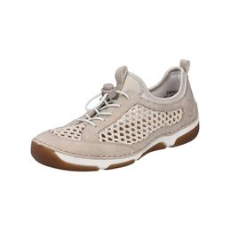 Sneaker Rieker "Rieker Sneaker Textil", Damen, Gr. 38, creme, Textil, Schuhe Sneaker