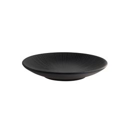 Teller APS "NERO", schwarz, B:18cm H:3cm L:18cm &Oslash;:18cm, Melamin, Speiseteller, H: 3 cm, Melamin, schwarz