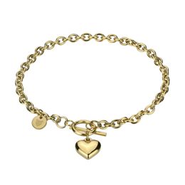 Armband MARC LAUDER "MBA12GG", gold, Armb&auml;nder, Damen, 19,5cm, Edelstahl, Armband