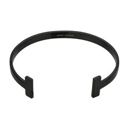 Armband MARC LAUDER "MBA02BB", schwarz, Armb&auml;nder, Herren, inner diameter 6cm, Edelstahl, Armband