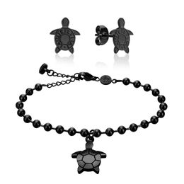 Schmuckset AMELIA PARKER "AS016B", schwarz, Schmuck_Sets, Damen, 16 -21cm, Edelstahl, Schmuckset, 16 -21 cm