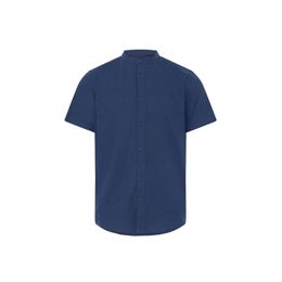 Leinenhemd Blend "Leinenhemd BHLiam", Herren, Gr. M, N-Gr, blau (marineblaus), Obermaterial: 55% Leinen LI. 45% Viskose CV., Hemden