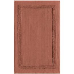 Badematte Egeria "LIVA", tan, H:5mm, Baumwolle, Badematten, Badematte, 50x80 cm, Waffelpiqu&eacute; Struktur