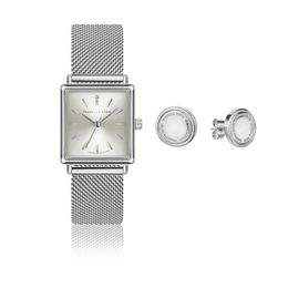 Quarzuhr ISABELLA FORD "SFD7-1", silber, Armbanduhren, Damen, Quarzuhr