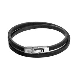 Armband PHILIPP BLANC "PBA16BS", schwarz, Armb&auml;nder, Herren, 2x21cm, Leder, Armband