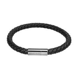Armband PHILIPP BLANC "PBA12BS", schwarz, Armb&auml;nder, Herren, 21cm, Leder, Armband
