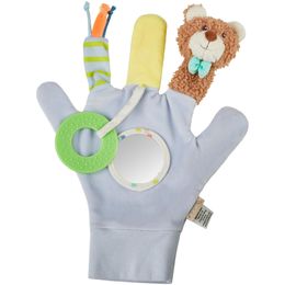 Greifspielzeug Sterntaler "Spielhandschuh B&Auml;R Bo", eisblau, Greifspielzeug, KinderB:23cm L:30cm, Flauschstoff, B:23cm L:30cm