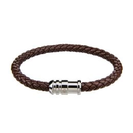 Armband PHILIPP BLANC "PBA01RS", schwarz braun, Armb&auml;nder, Herren, 21cm, Leder, Armband