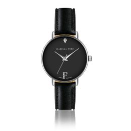 Quarzuhr ISABELLA FORD "FC1-S014S", schwarz, Armbanduhren, Damen, Quarzuhr
