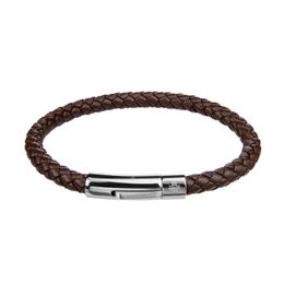 Armband PHILIPP BLANC "PBA03RS", schwarz braun, Armb&auml;nder, Herren, 21cm, Leder, Armband