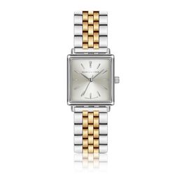 Quarzuhr ISABELLA FORD "FD7-B288S", rose gold, silber, Armbanduhren, Damen, Quarzuhr