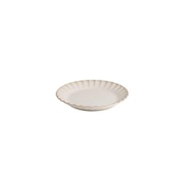 Teller APS "ARUMI", beige (wei&szlig;), B:21cm H:2,5cm L:21cm &Oslash;:21cm, Melamin, Speiseteller, H: 3 cm, Melamin, wei&szlig; / beige