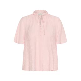 Kurzarmbluse Kaffe "Kurzarm-Bluse KAlianna", Damen, Gr. 40, rosa (lotus), Obermaterial: 80% Viskose CV. 20% Nylon NY., Blusen