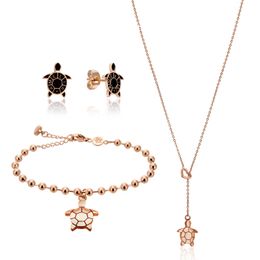 Schmuckset AMELIA PARKER "AS005R", rose gold, Schmuck_Sets, Damen, 48-52cm/ 16-21cm, Edelstahl, Schmuckset, 48-52 cm/ 16-21 cm