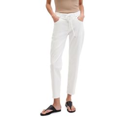 Marc O'Polo 5-Pocket-Hose MARC O'POLO "mit TENCEL&trade; Lyocell", Damen, Gr. 28, L&auml;nge 32, wei&szlig;, Denim/Jeans, Obermaterial: 64% Lyocell, 32% Baumwolle, 4% Elasthan, unifarben, loose fit normal, Hosen 5-Pocket-Hose