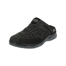 Pantolette Dockers by Gerli "Dockers by Gerli Pantoletten Nubukleder", Herren, Gr. 44, schwarz, Nubukleder, Schuhe Pantolette