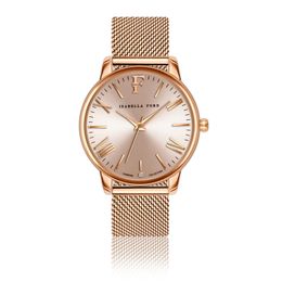 Quarzuhr ISABELLA FORD "FB3-B028R", rose gold, Armbanduhren, Damen, Quarzuhr