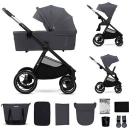 Kombi-Kinderwagen Kinderkraft "NEA 2 2in1", Kinder, deep grau, Kinderwagen