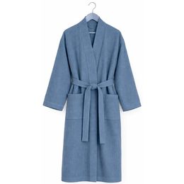 Bademantel Egeria "LIVA" Gr. L, mount, L:120cm, Baumwolle, Hausm&auml;ntel, Bademantel, Kimono, Waffelpiqu&eacute;