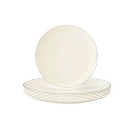 Fr&uuml;hst&uuml;cksteller Seltmann Weiden "Fr&uuml;hst&uuml;cksteller Savona Fine Diamond &oslash; 22,6 cm 6er Set creme", beige (creme), B:22,6cm H:2,1cm L:22,6cm T:22,6cm &Oslash;:22,6cm, Speiseteller, Sp&uuml;lmaschinenfest, Mikrowellensicher, Ofenfest