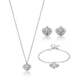 Schmuckset AMELIA PARKER "AS032S", silber, Schmuck_Sets, Damen, 45+6cm, Edelstahl, Schmuckset, 45+6 cm