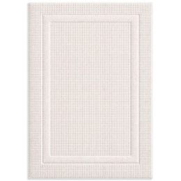 Badematte Egeria "LIVA", ivory, H:5mm, Baumwolle, Badematten, Badematte, 50x80 cm, Waffelpiqu&eacute; Struktur