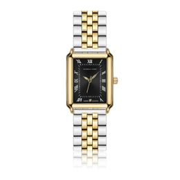 Quarzuhr ISABELLA FORD "FG2-B278G", gold, silber, Armbanduhren, Damen, Quarzuhr